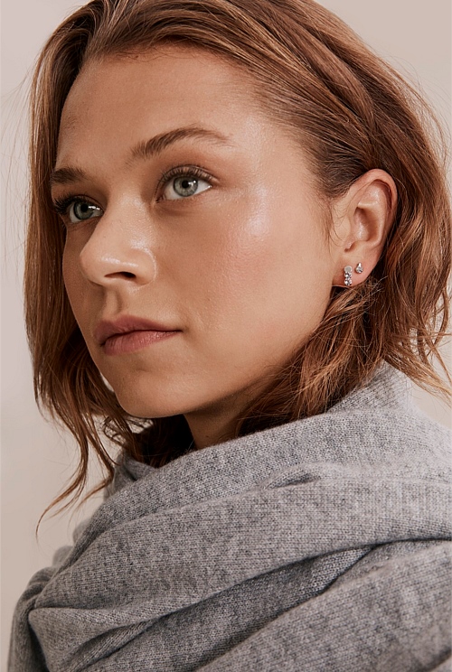 Silver Iris Stud Pack - Earrings | Country Road