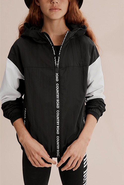 Teen Recycled Nylon Logo Spray Jacket - Jackets & Coats | Country Road