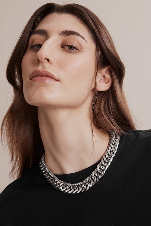 Silver Ari 18" Chain Necklace - Necklaces | Country Road