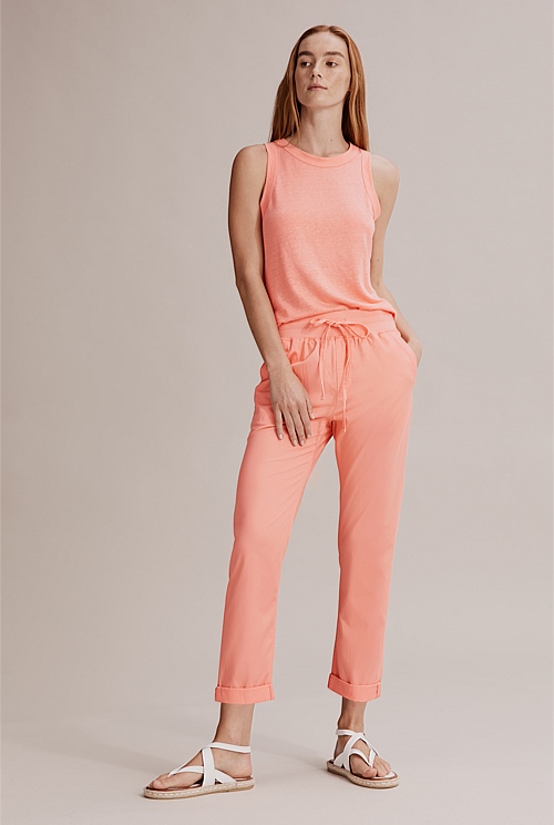 Papaya Casual Bamboo Pant - Pants | Country Road