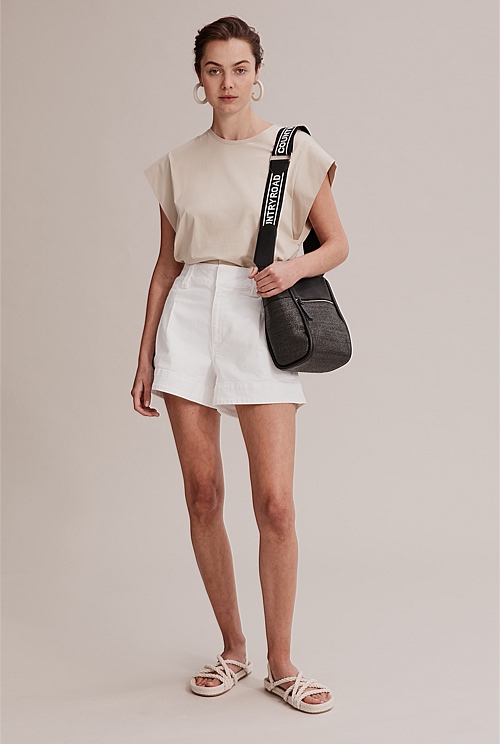 Ceramic Mercerised Extended T-Shirt - T-Shirts & Tops | Country Road