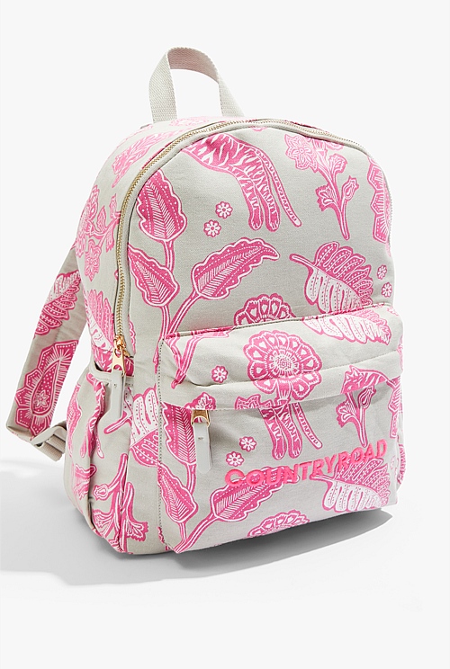 Pale Grey Stamp Backpack - Accessories | Country Road