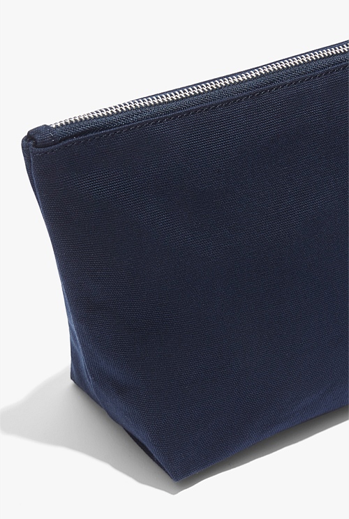 Navy CR Branded Cosmetic Bag - Bags | Country Road
