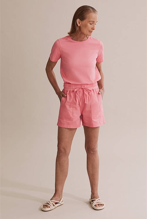 Powder Pink Basic Australian Cotton T-Shirt - Australian Grown ...