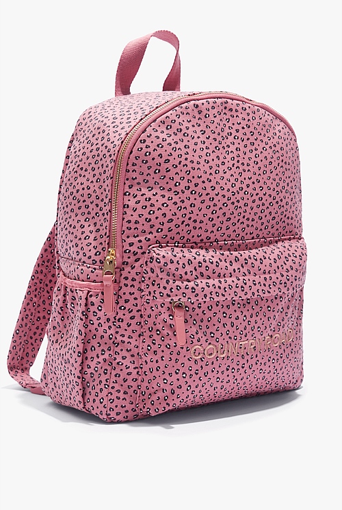 Deep Blush Leopard Backpack - Accessories | Country Road