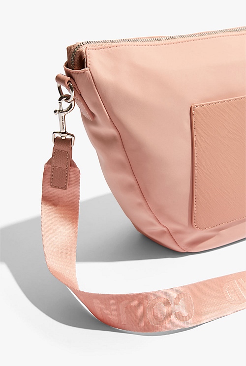 Peach Recycled Polyester CR Zip Sling Bag - Bags | Country Road
