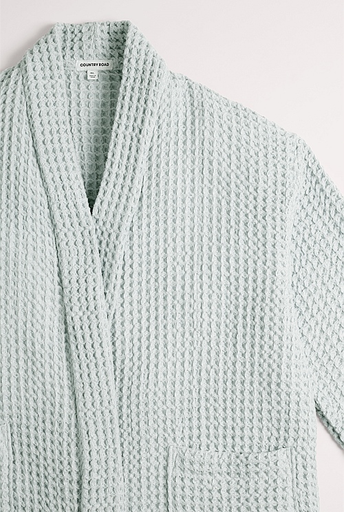 Pale Lake Conran Australian Cotton Waffle Bath Robe - Sleepwear ...
