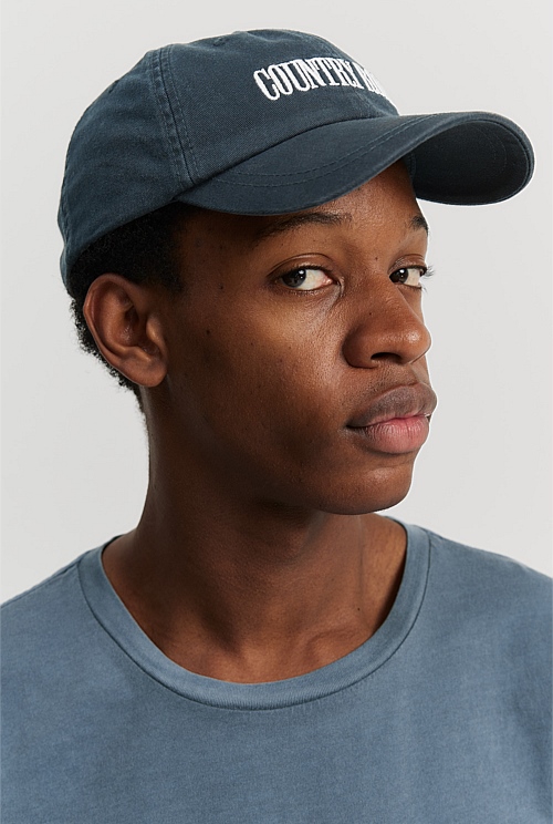 Navy Australian Cotton Blend Heritage Cap - Hats & Scarves | Country Road