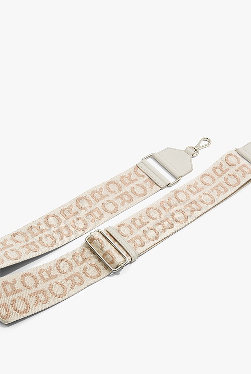 Natural Wide Monogram Strap - Bags | Country Road