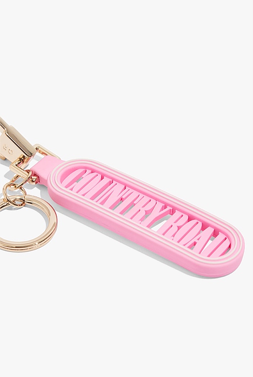 Vibrant Pink Branded Keyring - Cosmetic & Travel Bags | Country Road