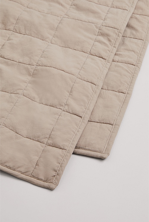 Natural Brae Australian Cotton Bed Cover - Natural Fibres | Country Road