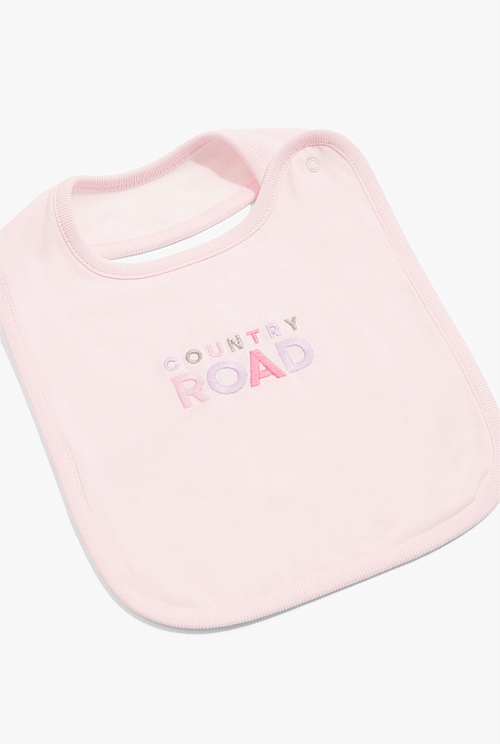 Multi Pale Pink GOTS-certified Organic Unisex Logo Bib - New Logo ...