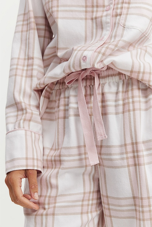 Petal Check Flannel Pyjama Set - Sleepwear | Country Road