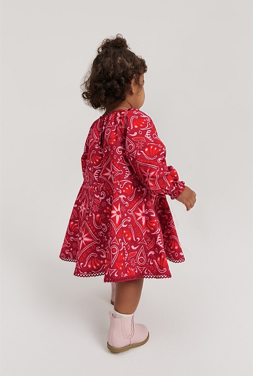 Ruby Stamp Print Dress - Dresses | Country Road