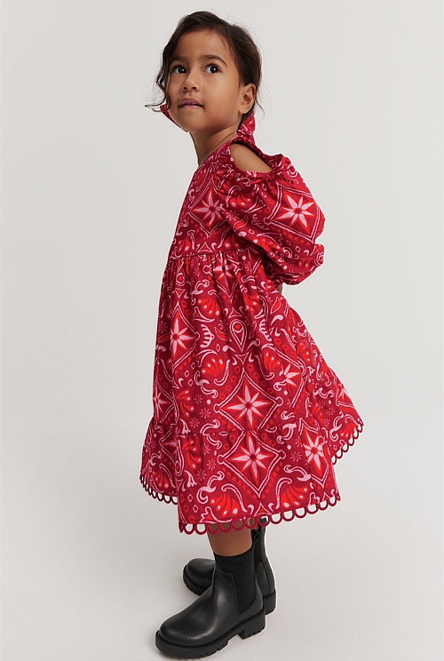 Ruby Stamp Print Dress - Dresses | Country Road