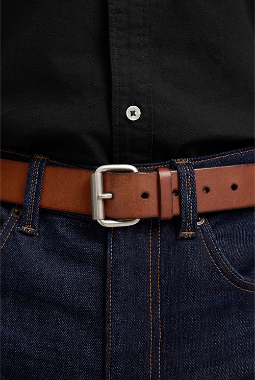 Deep Tan Jean Belt - Belts | Country Road