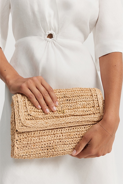 Natural Raffia Crossbody Bag - Bags | Country Road
