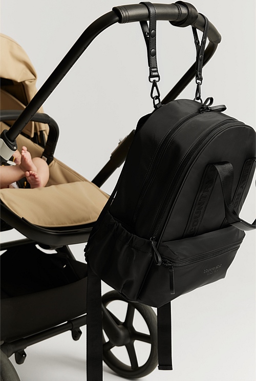 Black Recycled Polyester Caddy Baby Backpack - Bags | Country Road