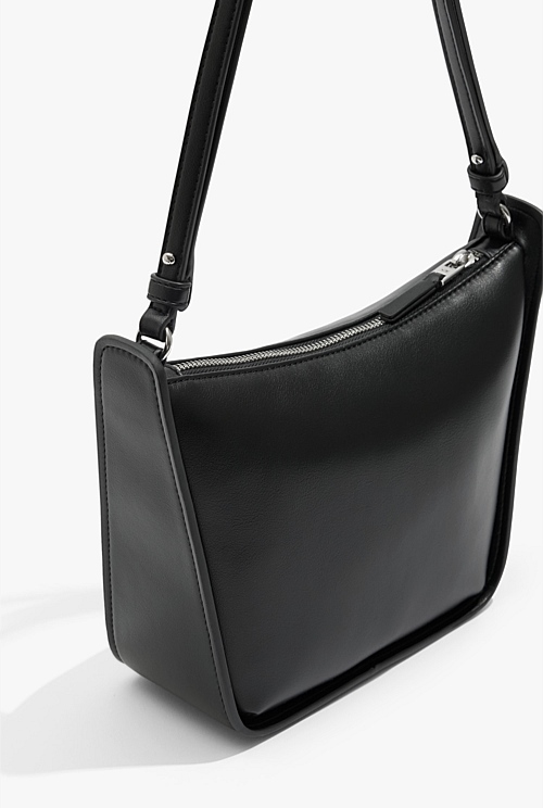Black Soft Zip Sling Bag - Bags | Country Road