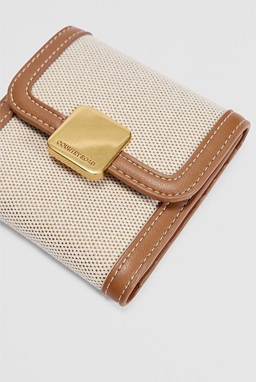 Tan Canvas Wallet - Bags | Country Road