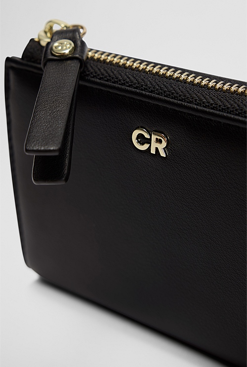 Black Small CR Zip Wallet - Bags | Country Road