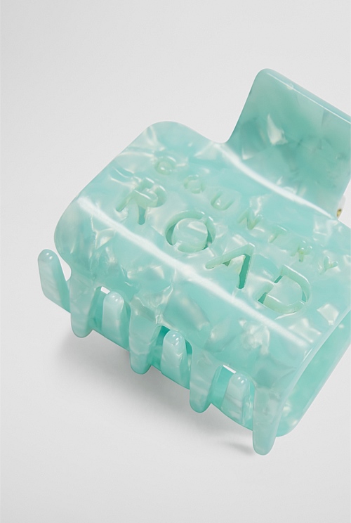 Mint CR Branded Hair Clip - Accessories | Country Road