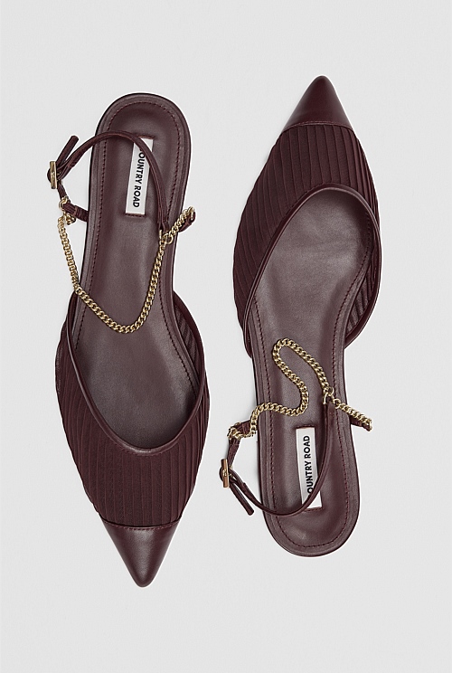 Bordeaux Natalia Flat - Work | Country Road