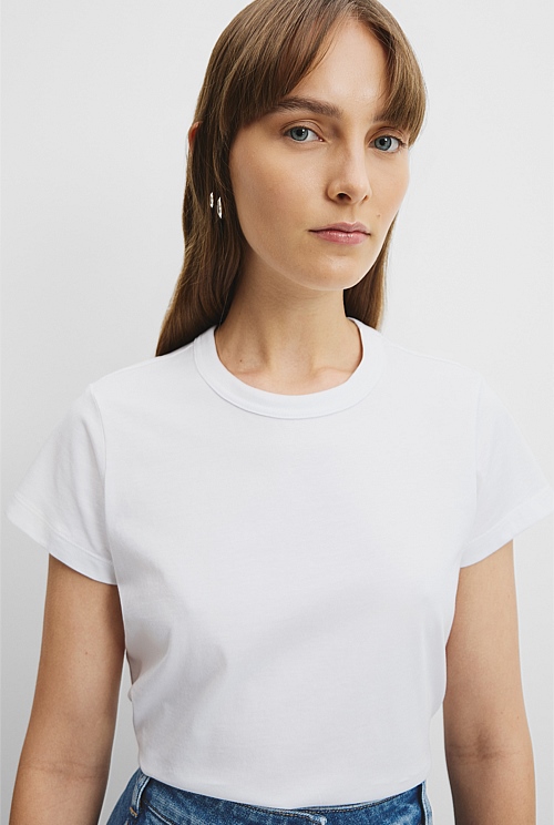 White Australian Cotton Baby T-Shirt - T-Shirts & Tops | Country Road