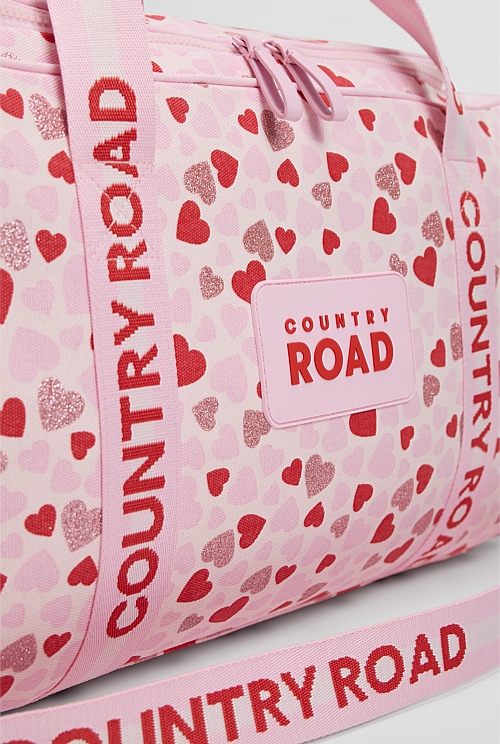 Mineral Pink Heart Weekender - Accessories | Country Road