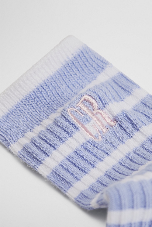Bluebell Rib Quarter Crew Sock - Accessories | Country Road