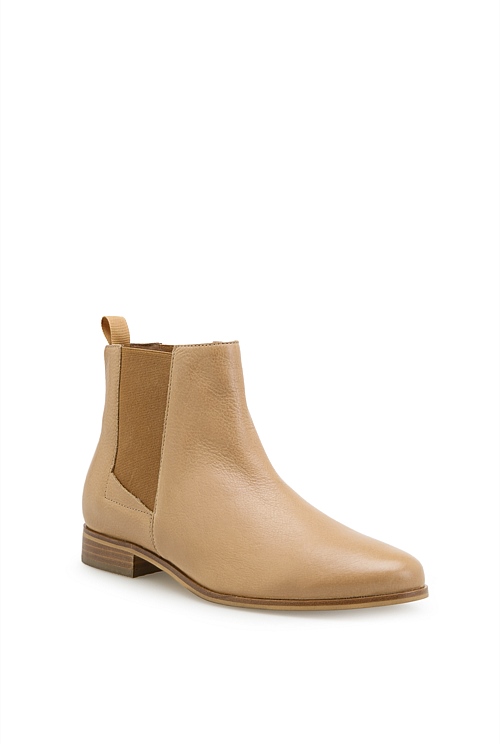 Tan Isabella Gusset Boot - Boots | Country Road