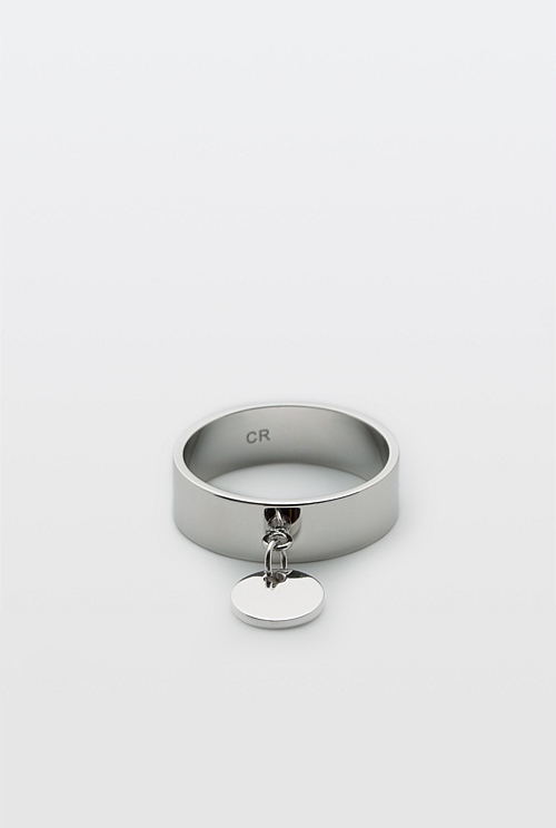 Silver Sterling Silver Disc Ring - Jewellery | Country Road