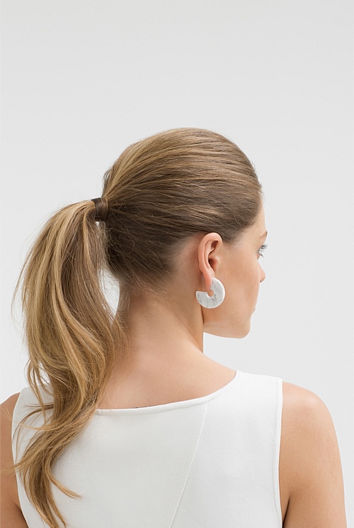 White Megan Earring - Earrings | Country Road