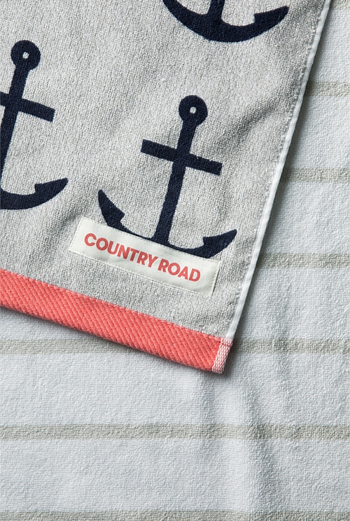 Navy Norrie Kids Beach Towel - Beach Towels | Country Road