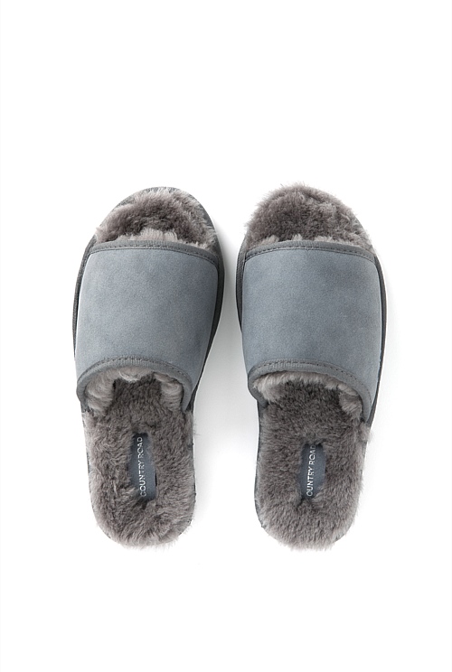 Denim Sueded Slipper - Sleepwear | Country Road