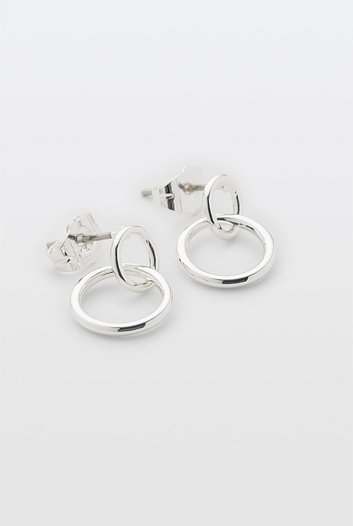 Silver Colette Mini Hoop - Earrings | Country Road