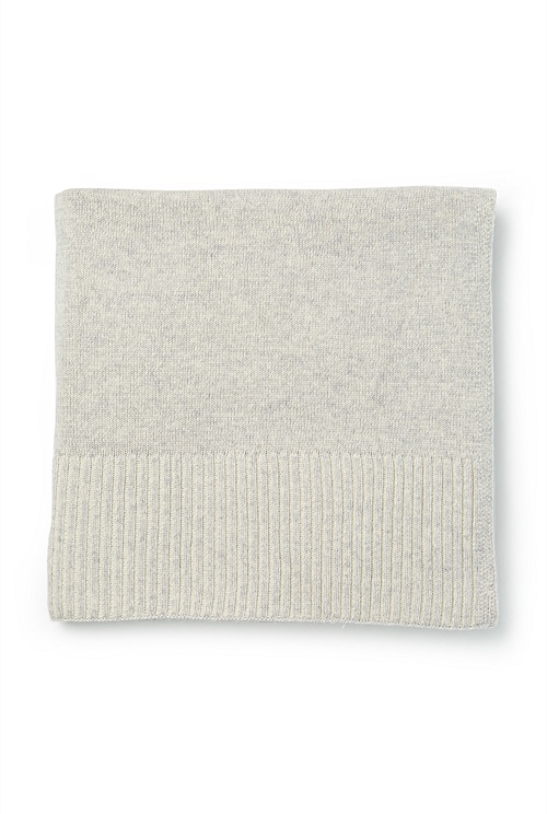 Pale Grey Ilee Knit Throw - Throws | Country Road