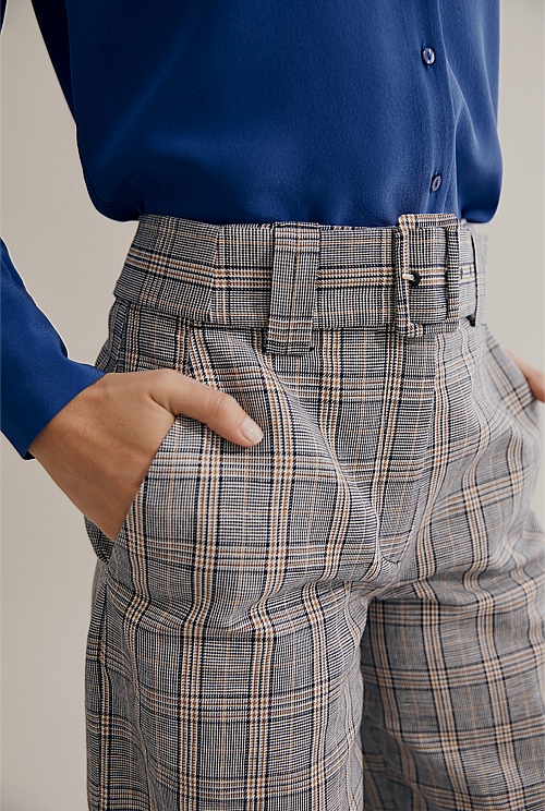 Ink Check Pant - Pants | Country Road