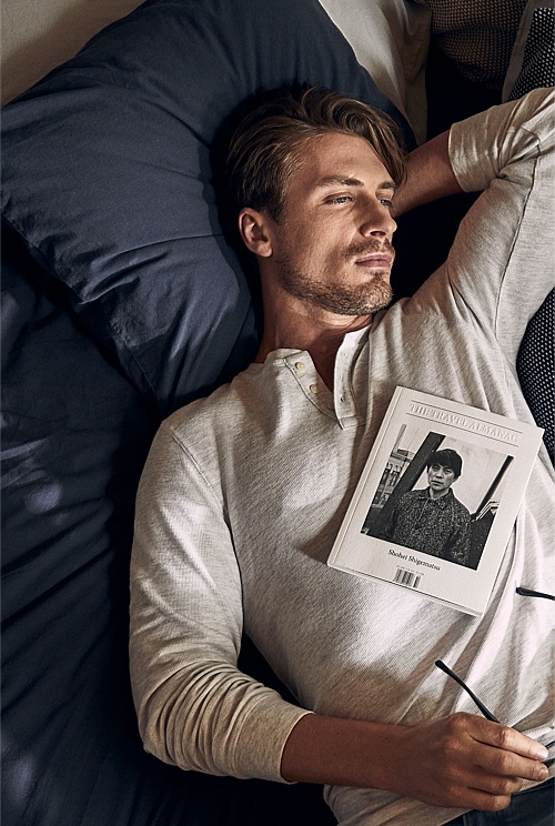 Dark Navy Brae 55x55 Cushion - Bedroom | Country Road