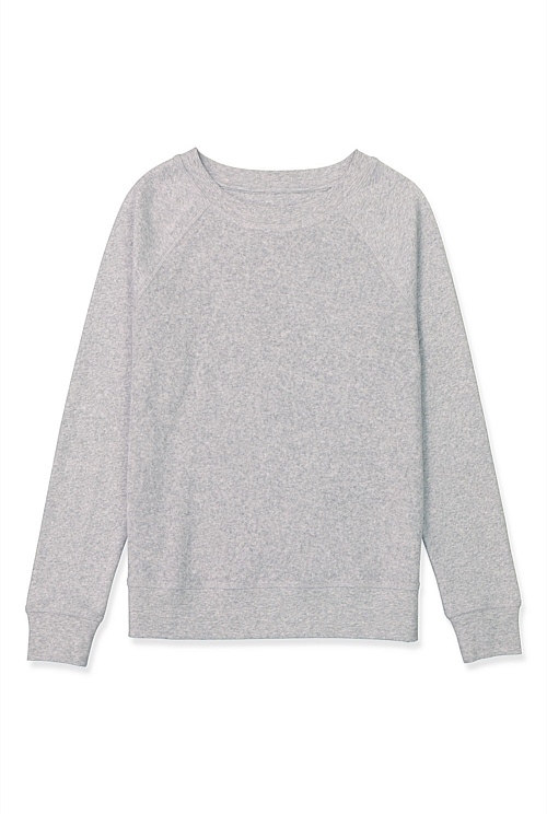 Light Grey Marle Crew Neck Pullover - Sleepwear | Country Road