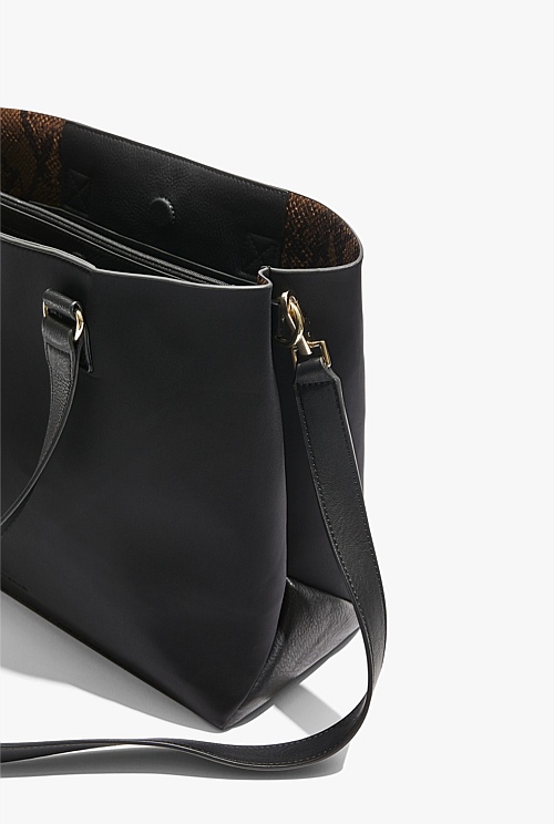 Black Neoprene Work Tote - Bags | Country Road