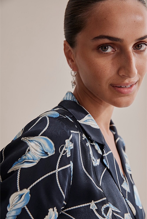 Ink Shell Print Dress - Dresses | Country Road