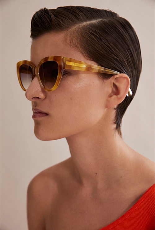 Vintage Yellow Ruby Sunglasses - Accessories | Country Road
