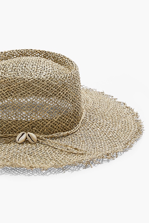 Barley Shell Trim Hat - Hats, Scarves & Gloves | Country Road