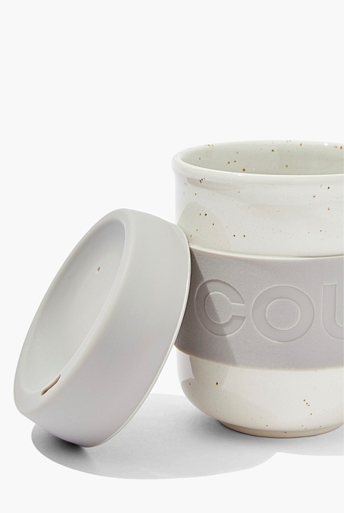 Pebble Grey Dean Ceramic Reusable Cup - Mugs | Country Road