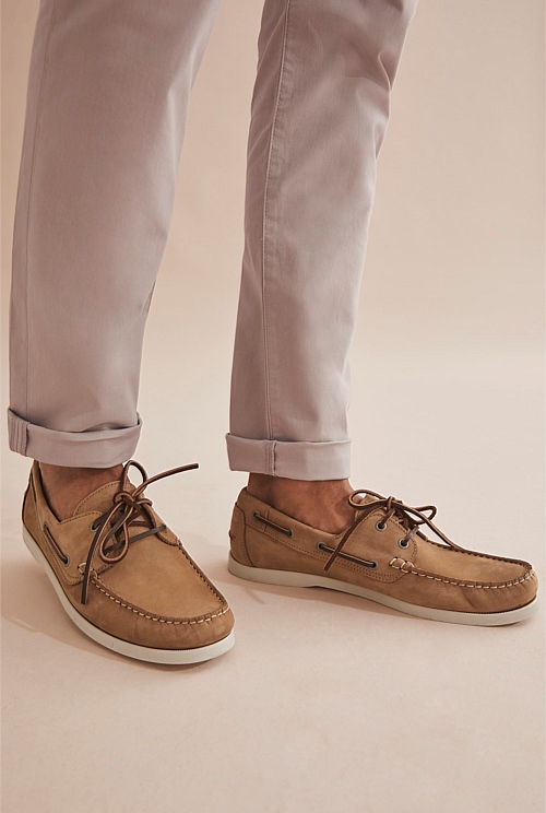 Stone Flynn Nubuck Boat Shoe - Casual Shoes | Country Road