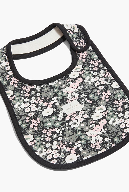 Charcoal Flower Bib - Accessories | Country Road