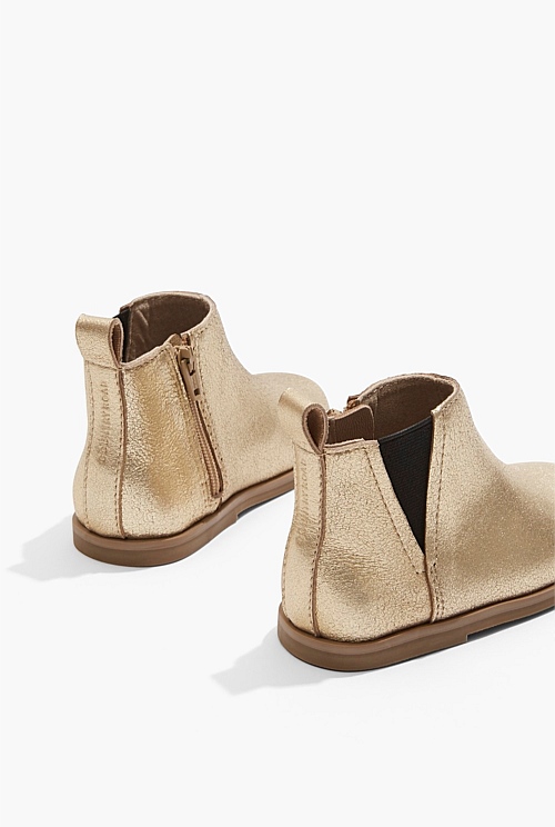 Gold V-Gusset Boot - Accessories | Country Road